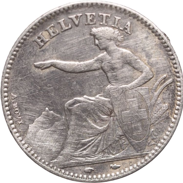 Schweiz Bundesmünze 1 Franken 1850 | Kaufen auf Ricardo