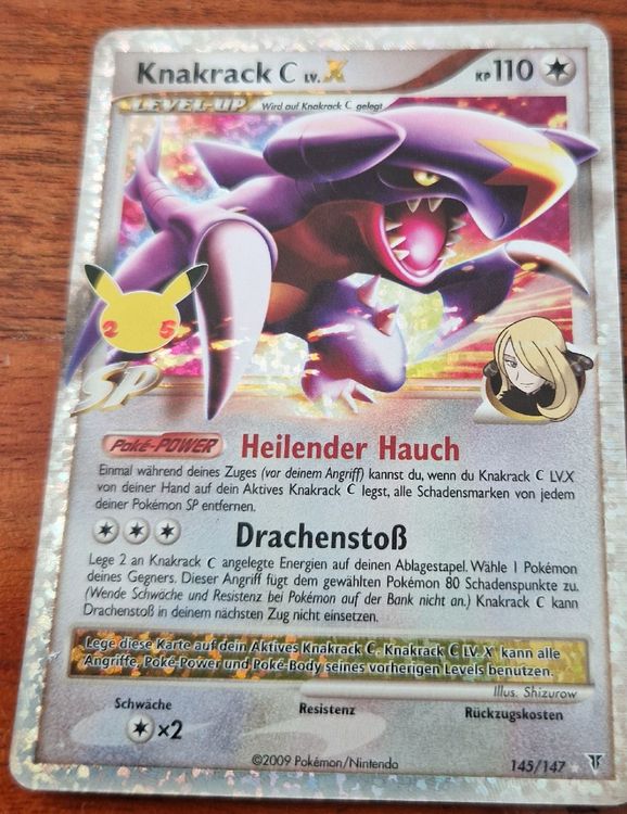 Knakrack C Level Up Pokémon Karte 145/147 DE (Neu (gemäss Beschreibung ...