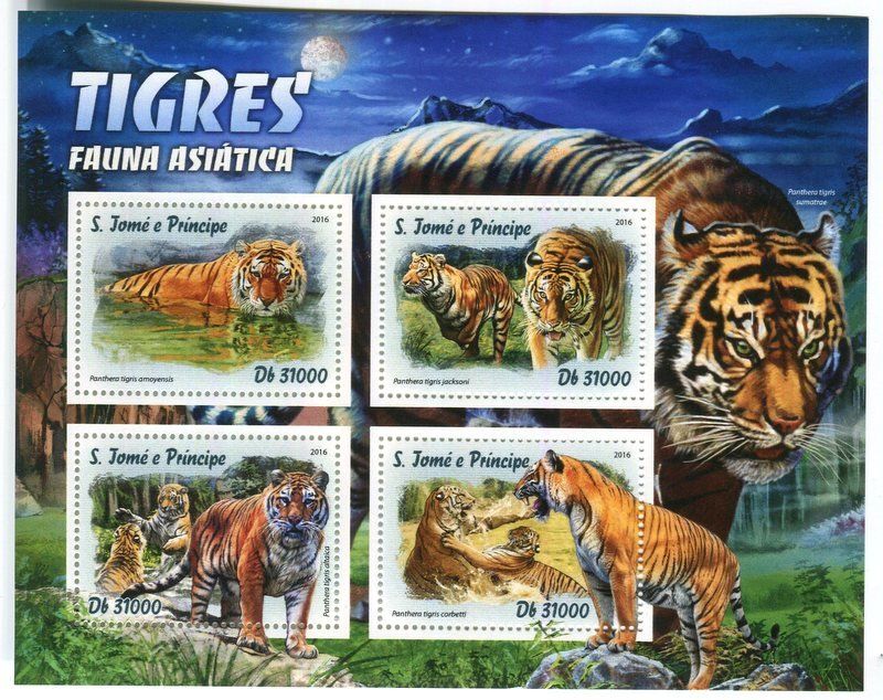 Block "Tiger". São Tomé und Príncipe. (Neu und originalverpackt) in ...