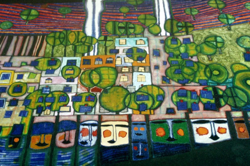 FRIEDENSREICH HUNDERTWASSER (Austria, 1928-2000) Löwengasse (Gebraucht ...