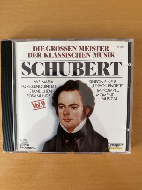 CD Franz Schubert Die Grossen Meister Der Klassischen Musik (Gebraucht ...