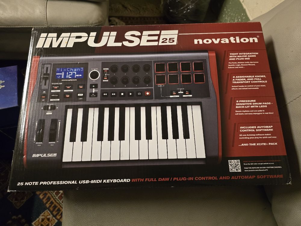 Novation Impulse 25 USB-MIDI Keyboard Controller (D) (Gebraucht) in Rorschach für CHF 30 – mit ...