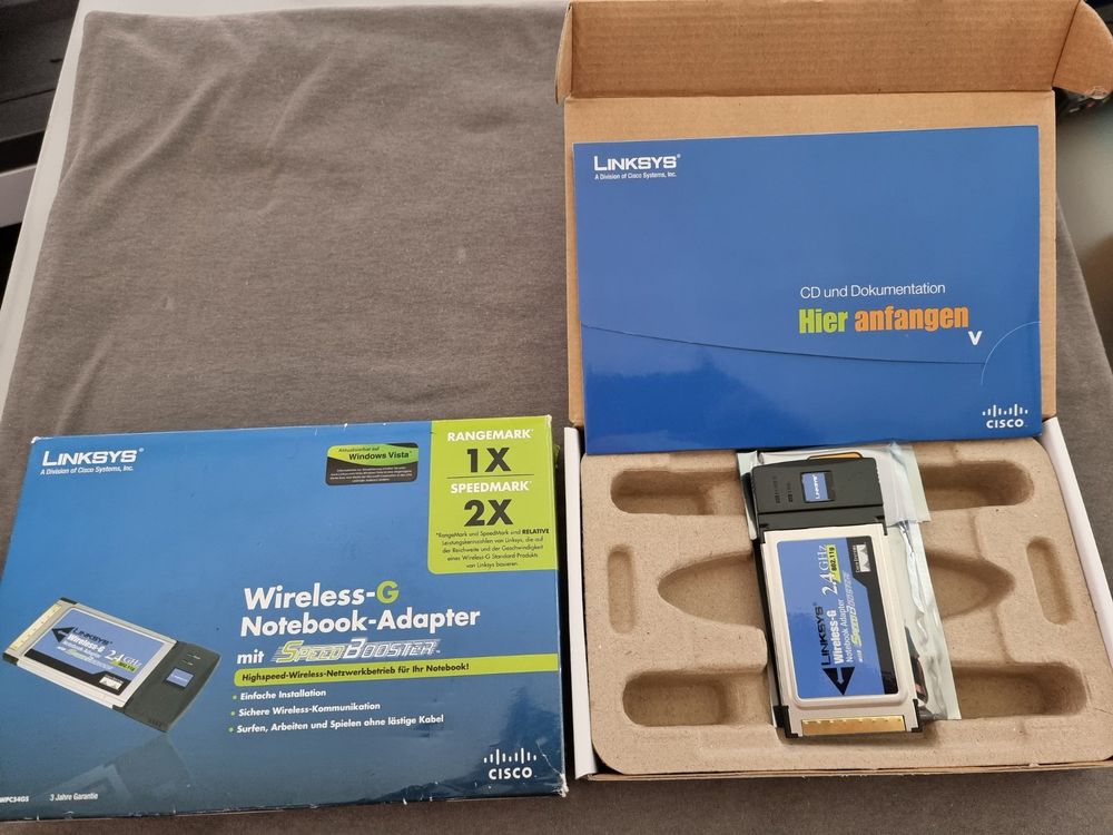 Linksys WPC54GS Wireless-G Notebook-Adapter mit SpeedBooster | Kaufen ...