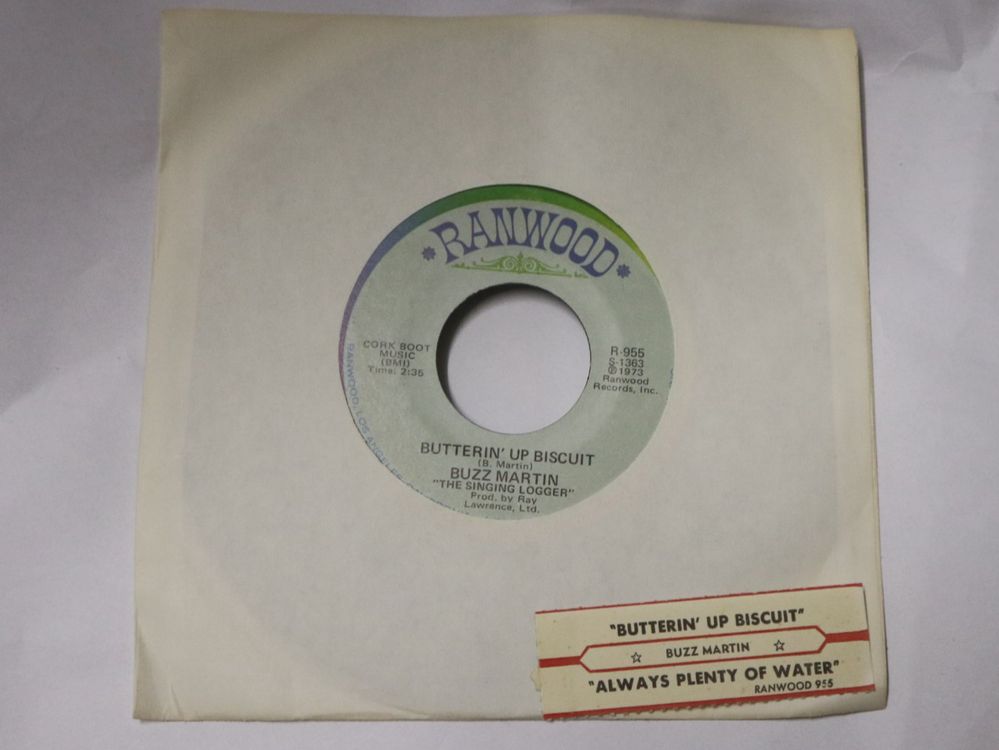 Vinyl Single Buzz Martin Butterin Up Biscuit für Jukebox (Gebraucht) in ...