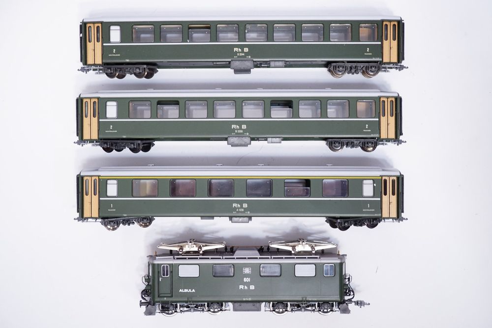 4∑ Bemo 7215 100 RhB Schnellzugset mit drei Personwagen | Kaufen auf Ricardo