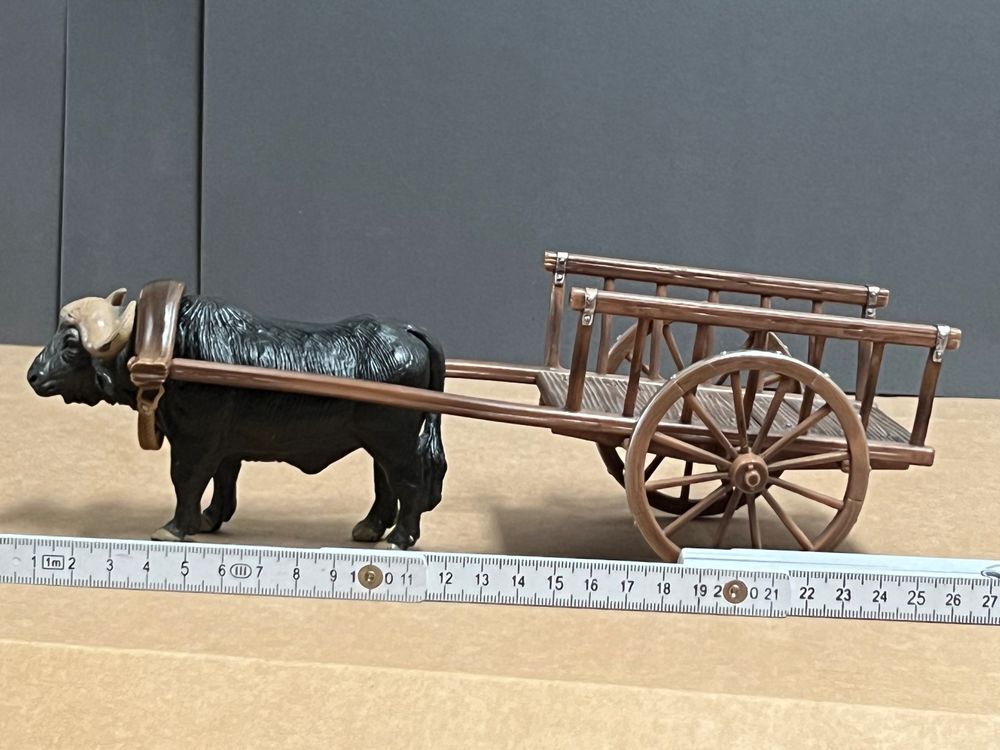 Schleich Ochsenkarren 42008 Rarität mit Büffel (Gebraucht) in ...
