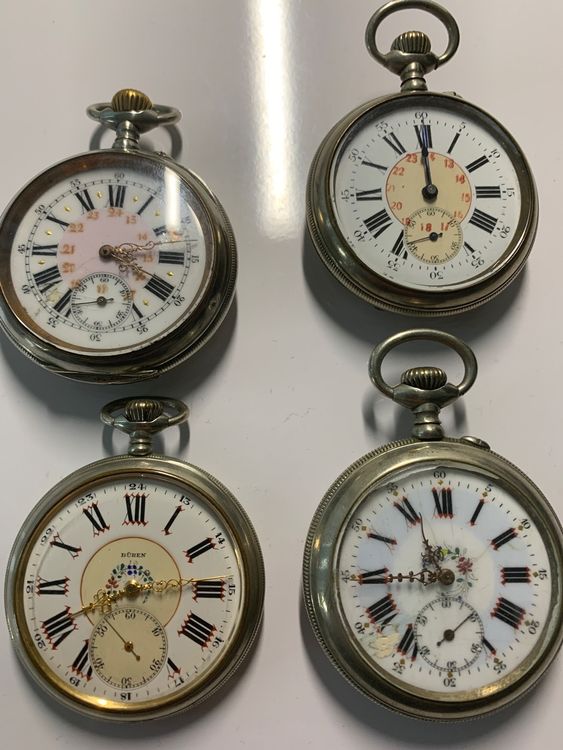 4 Antike Taschenuhren Defekt (Gebraucht) in Stadel für CHF 85 – mit Lieferung auf Ricardo kaufen