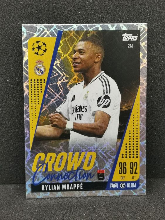 Match attax 2024 /25 Extra Kylian Mbappé Crowd Connection | Kaufen auf Ricardo