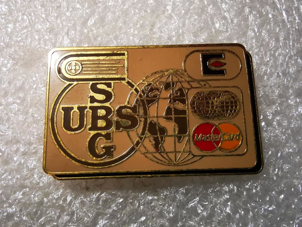 Ansteckpin: UBS SBG Mastercard (Gebraucht) in Oppligen für CHF 1 – mit ...