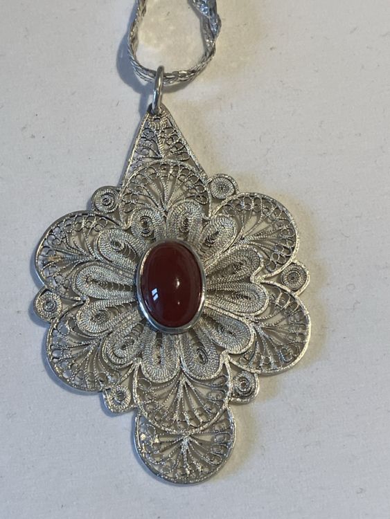 Filigran Silberanhänger 925 mit Stein Vintage (Gebraucht) in Muralto für CHF 36 – mit Lieferung ...