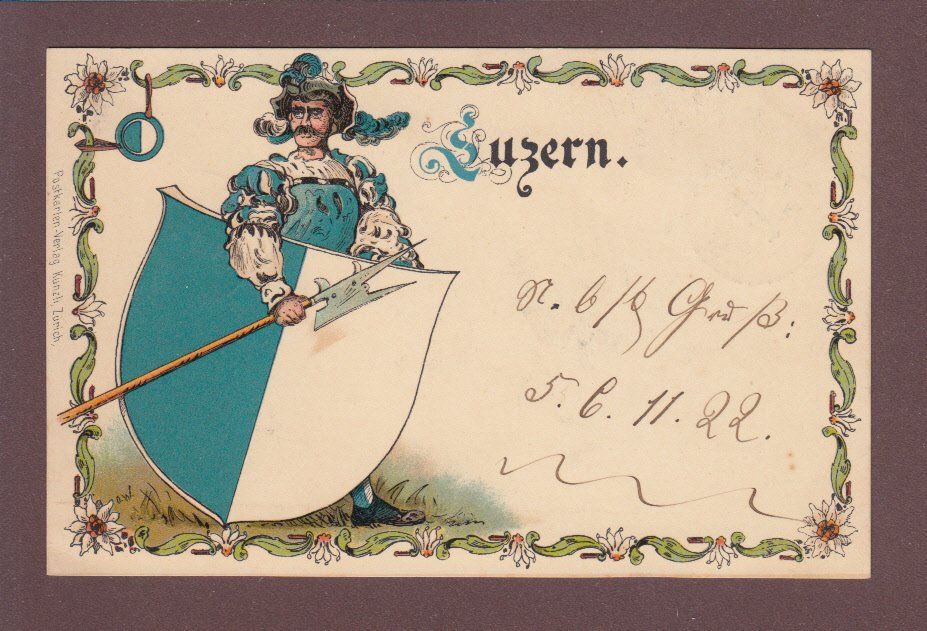 LUZERN - Wappe - Soldat - 1900 | Kaufen auf Ricardo