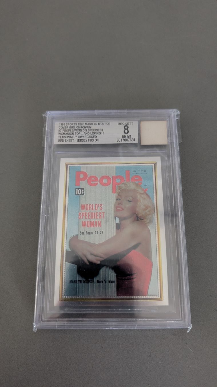 Title: 1993 Marilyn Monroe Cover Girl Chromium #7 BGS 8 NM- (Neu ...