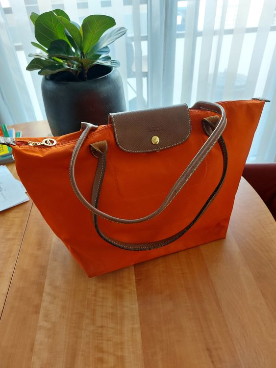 Longchamp Le Pliage M orange | Kaufen auf Ricardo