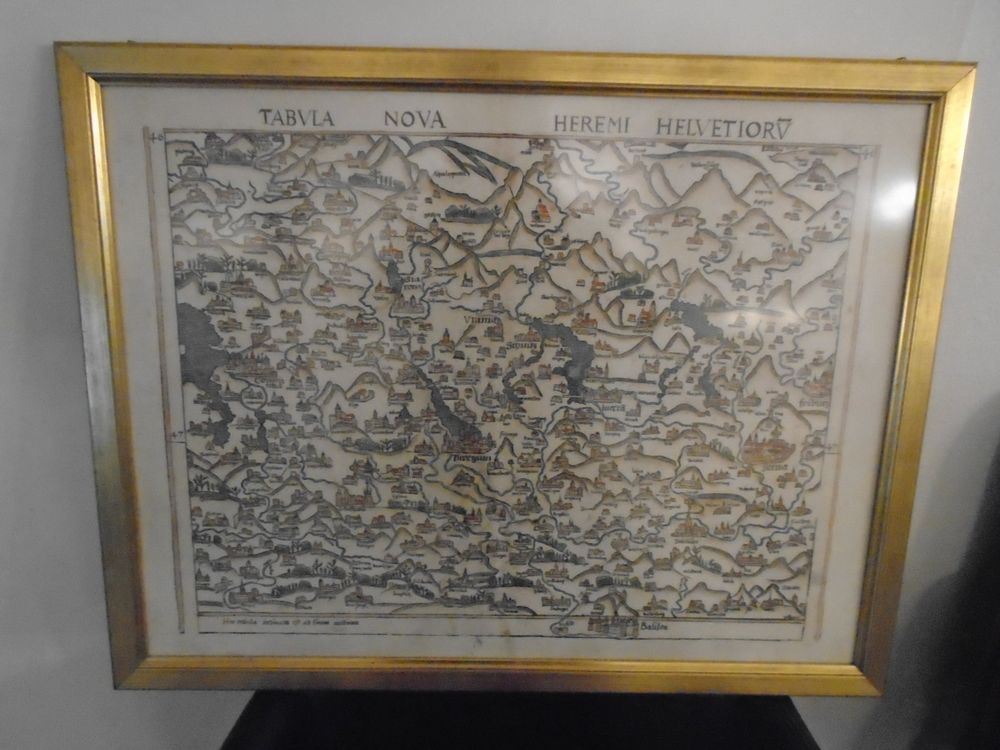 Antike Schweizerkarte "Tabula Nova Heremi Helvetiorum" ge... (Gebraucht) in Meilen für CHF 84 ...