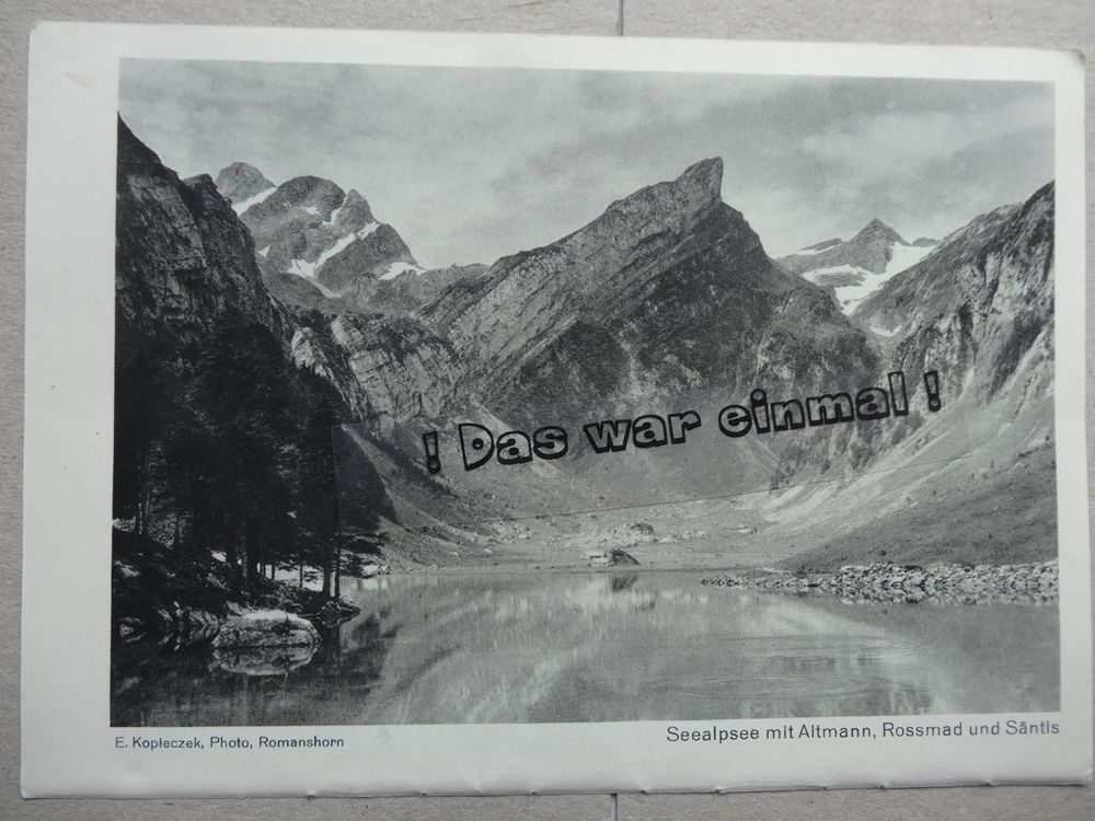 Appenzell Seealpsee anno dazumal | Kaufen auf Ricardo