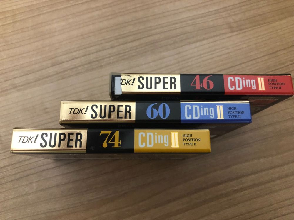 3 x TDK Super-CD2-46A/-60A/-74A Type II CHROM sehr selten! (Neu und ...