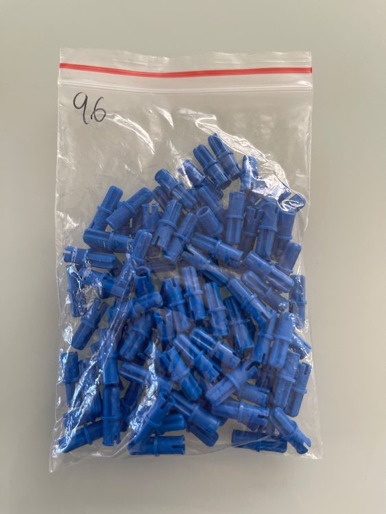 Lego 96 x Axle 1L with Pin with Friction Ridges - Part 43093 (Gebraucht ...