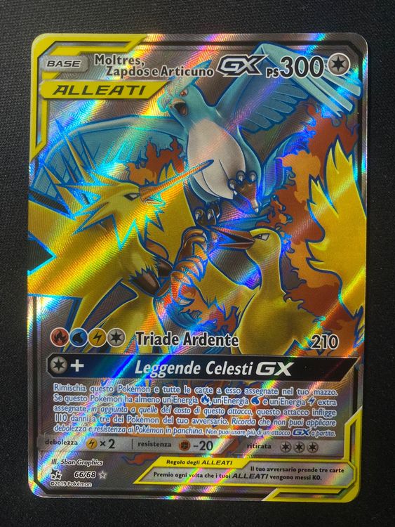 Moltres & Zapdos & Articuno GX 66 - Hidden Fates - ITA (Neu (gemäss ...