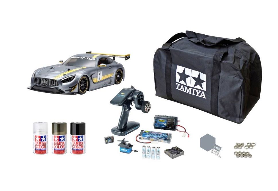 Tamiya TT-02 Mercedes Benz AMG GT3 1:10 RC *KOMPLETTSET* (Gebraucht) in ...