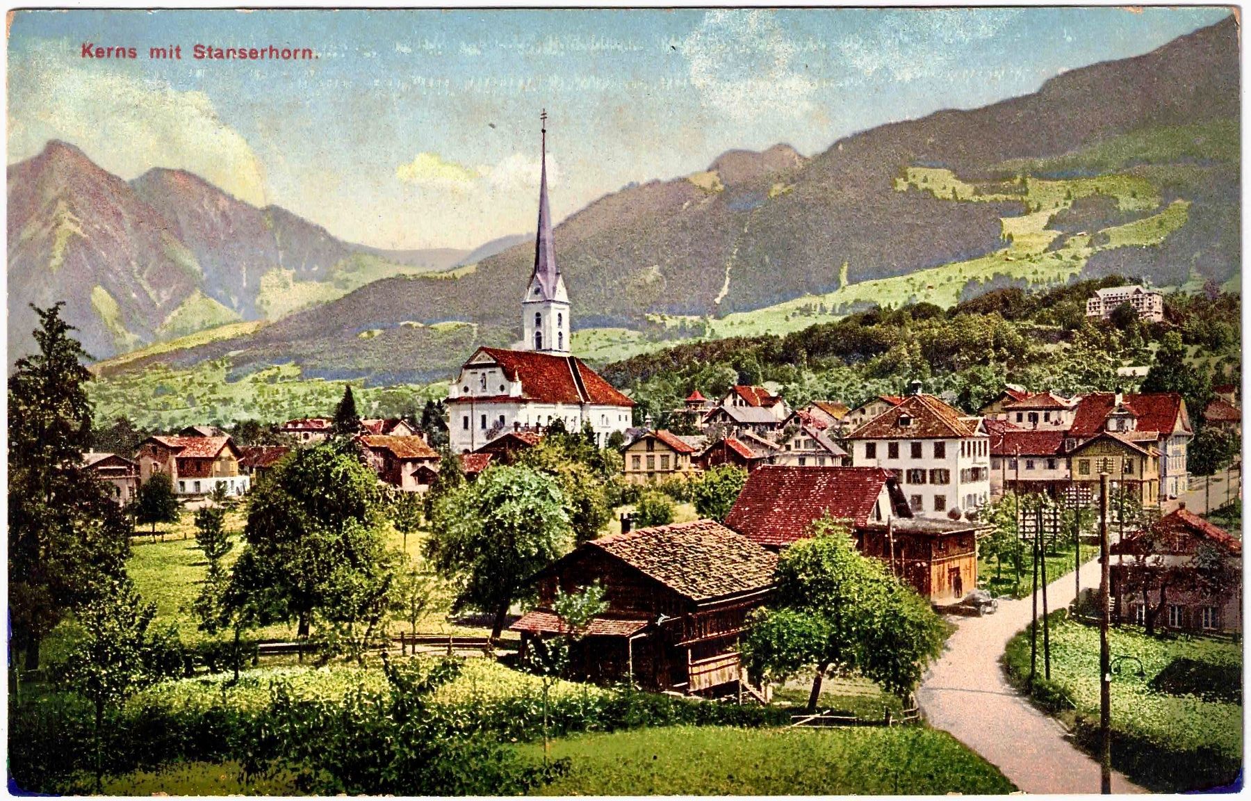 KERNS mit Stanserhorn ins DORF ca. 1910 (OW) (Gebraucht) in Oberdorf BL für CHF 4.75 – mit ...