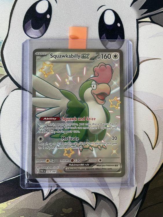 Pokemon Karte SHINY Squawkabilly EX Paldean Fates EN | Kaufen auf Ricardo
