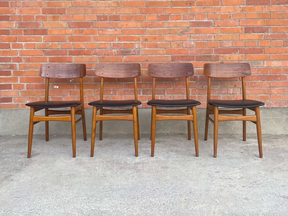 4er Set Esszimmerstühle / 60er Jahre / Made in Denmark | Kaufen auf Ricardo