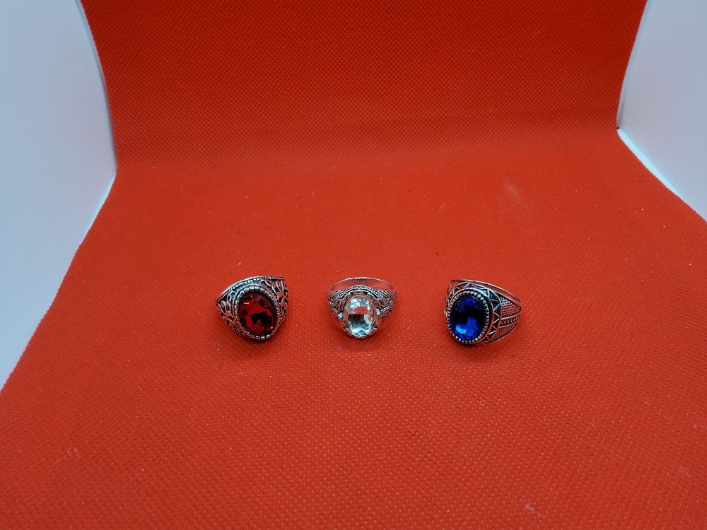 3er Set Vintage ringe mit Stein (Neu (gemäss Beschreibung)) in Herisau ...
