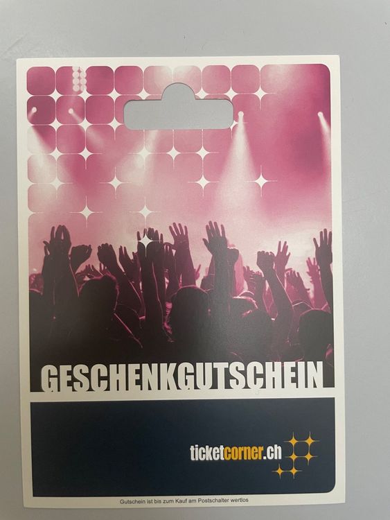 Ticketcorner Gutschein (Gebraucht) in Erlenbach ZH für CHF 170 – mit ...