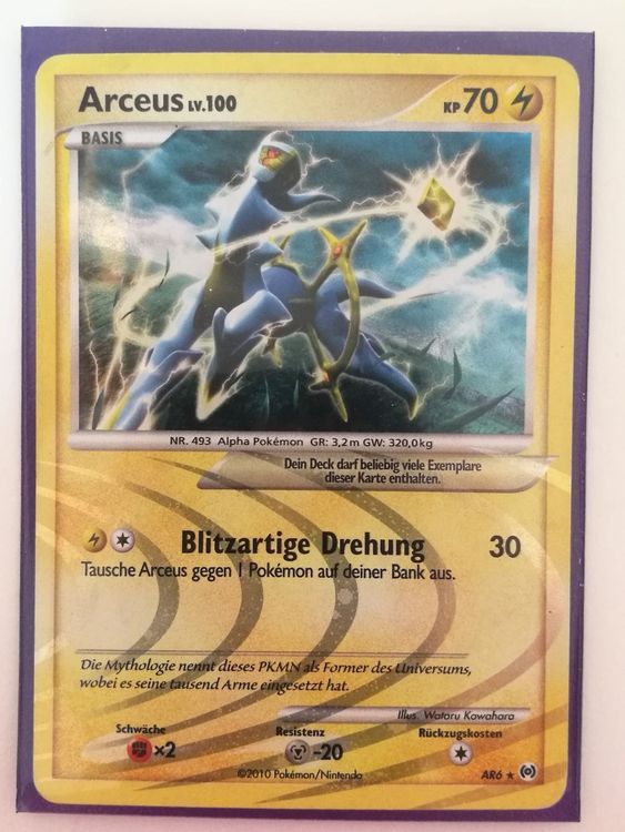 Arceus - AR6 - Holo Rare (Neu (gemäss Beschreibung)) in St. Gallen für ...