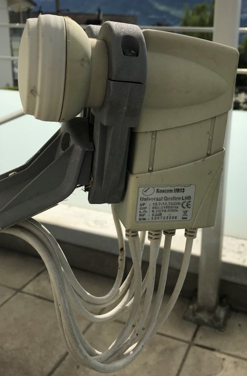 Sat Antenne, Standfuss, Multifeed und SAT Multischalter (Gebraucht) in ...