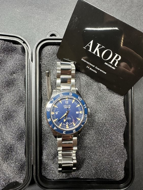 AKOR Montre Automatique Swiss Made Ws explorer Blue Neuf | Kaufen auf Ricardo