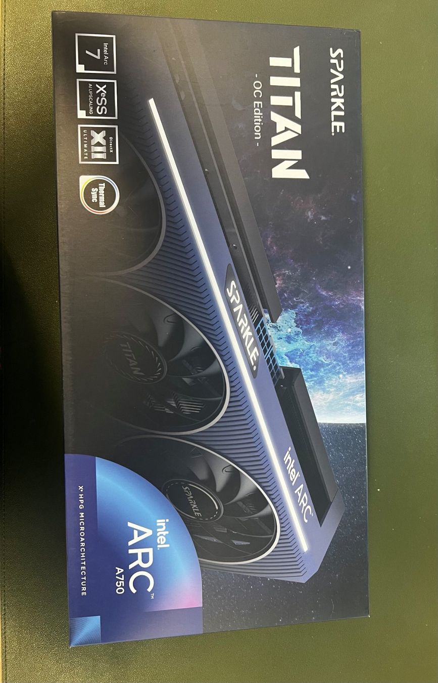 A750 8GB Sparkle Intel Arc Titan OC GDDR6 3 Fan (Neu und ...