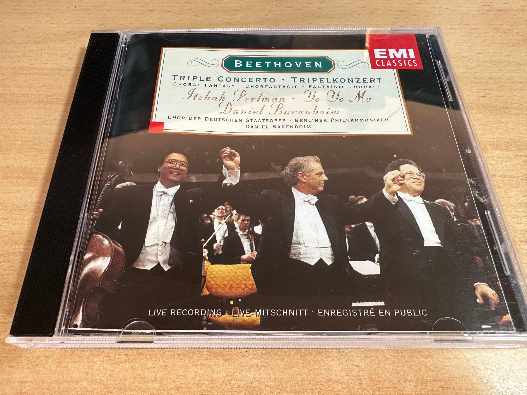 G2 Beethoven Perlman Ma Barenboim Triple Concerto, Choral Fa (Gebraucht ...