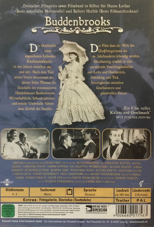 Die Buddenbrooks - Thomas Mann - Liselotte Pulver - 1959 (Gebraucht) in ...