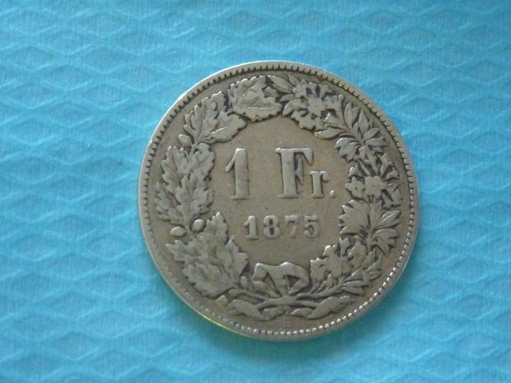 Seltener Silber 1 Franken 1875. | Kaufen auf Ricardo