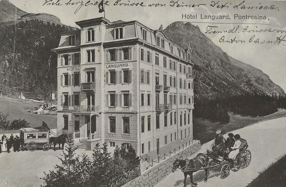 Pontresina,Hotel Languard,Pferdekutsche | Kaufen auf Ricardo
