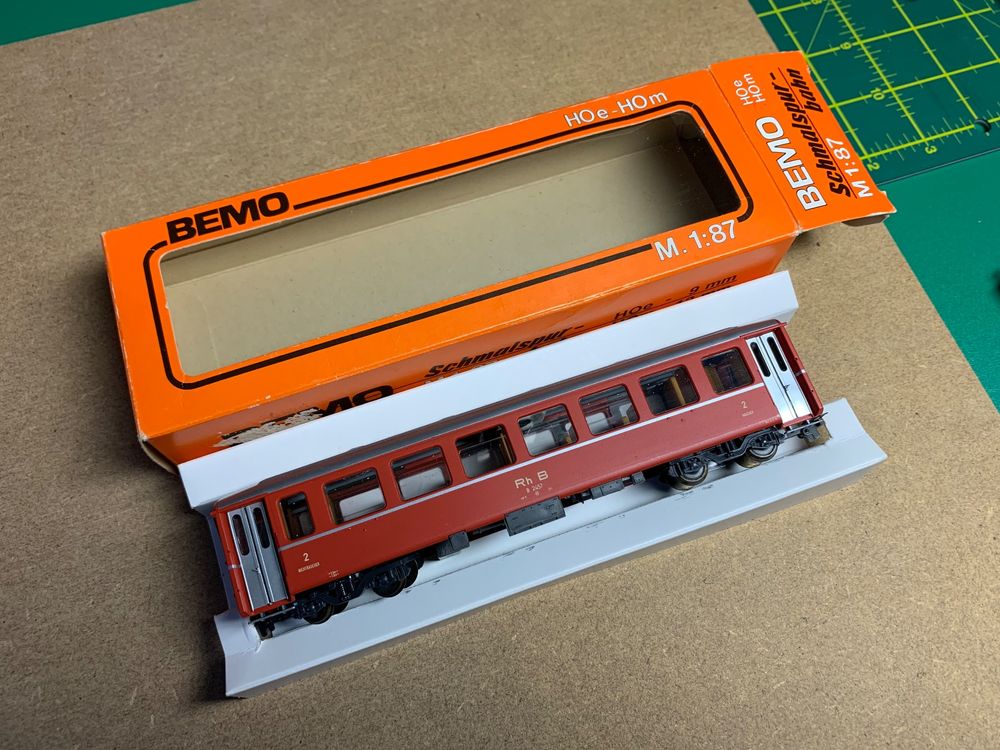 BEMO 3258 HOm Voiture RhB B 2457 (Neu (gemäss Beschreibung)) in La ...