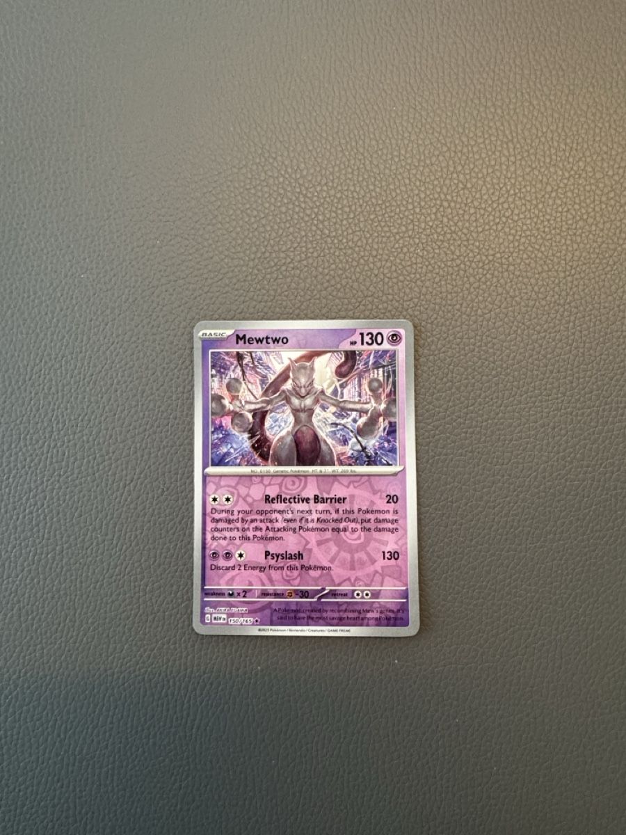 Pokemon MEW 151 EN Mewtwo 150/165 Reverse Holo (Neu (gemäss ...