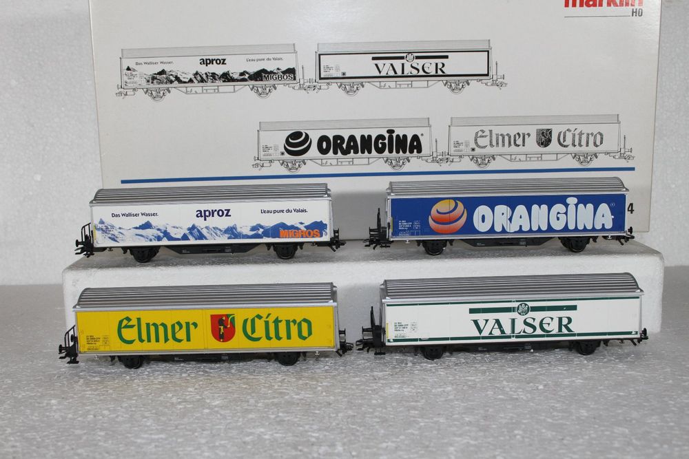 Märklin 4784 SBB Set Orangina, Valser, aproz, Elmer Citro | Kaufen auf ...