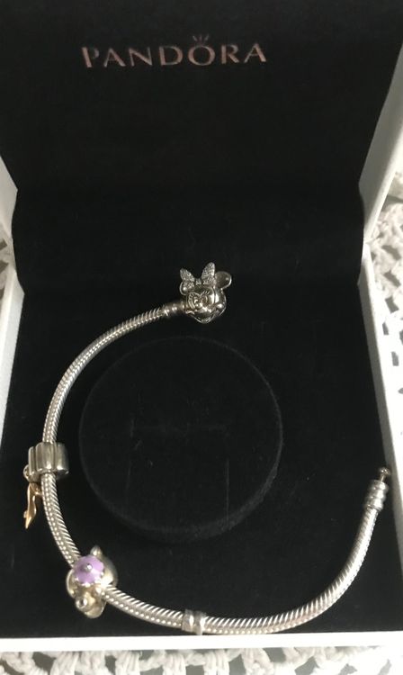 Pandora Armband Disney Mini Maus mit Zirkonia Pandora Charms (Gebraucht ...