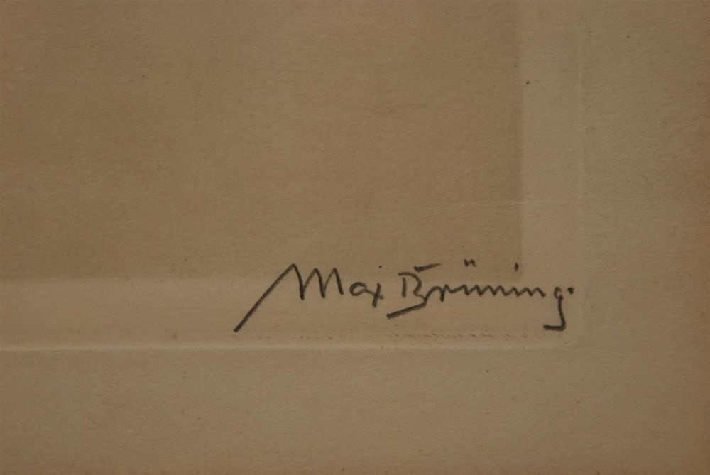 Brüning Max, Radierung, handsigniert | Kaufen auf Ricardo