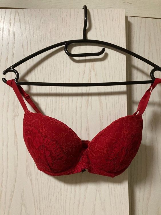 Bügel-BH rot, Gr. 75D gepolstert/leicht Push-Up | Kaufen auf Ricardo