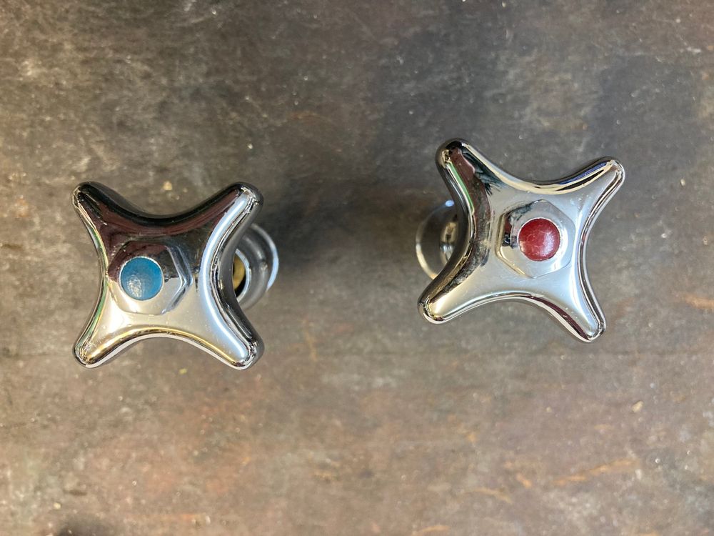 Oederlin Hahnenoberteile mit Griffe "klein" - 1950er Jahre (Neu (gemäss ...