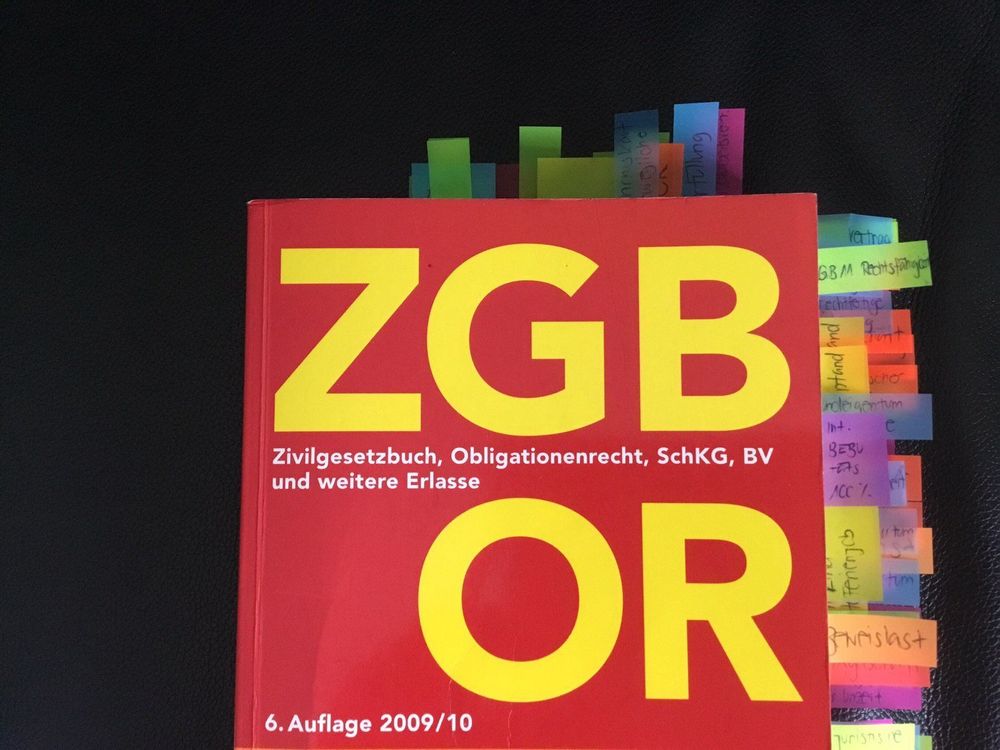 ZGB / OR (Gebraucht) in Bellach für CHF 1 – mit Lieferung auf Ricardo ...