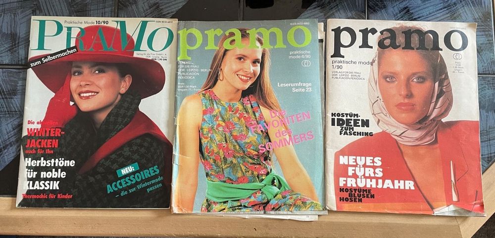 3 Pramo Mode zum selbermach 1990 Schnittmuster Anleitungen (Gebraucht ...