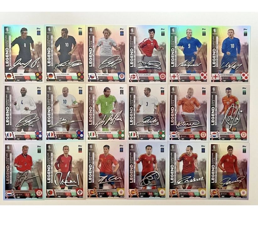 Topps Match attax Legend Signature Style Auswahl (Neu (gemäss ...
