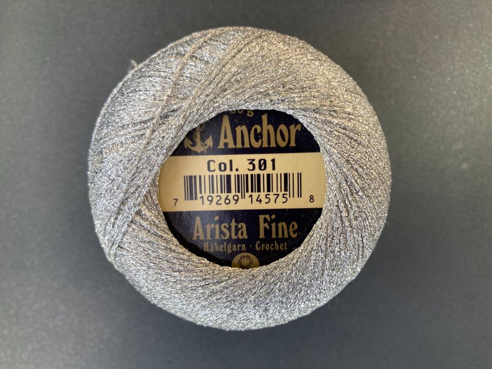 Metallic-Garn: Arista Fine von Anchor, 2 Knäuel à 25 g (Neu (gemäss ...