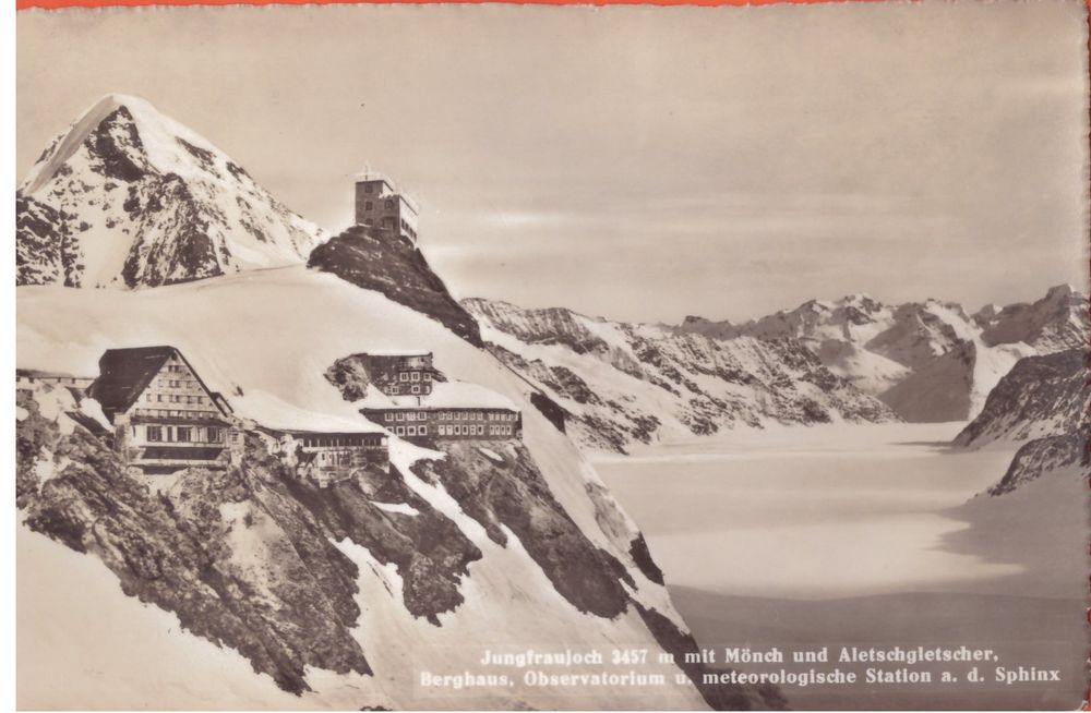 1950 JUNGFRAUJOCH -BE- METEOROLOGISCHE STATION & ALETSCHGL. (Gebraucht) in Montebelluna / TV für ...