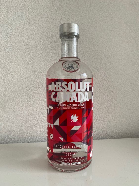 Absolut Vodka CANADA 75cl (Neu und originalverpackt) in Glis für CHF ...