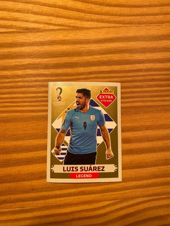 Panini Extra Sticker Quatar 2022 Luis Suarez Gold (Neu (gemäss ...